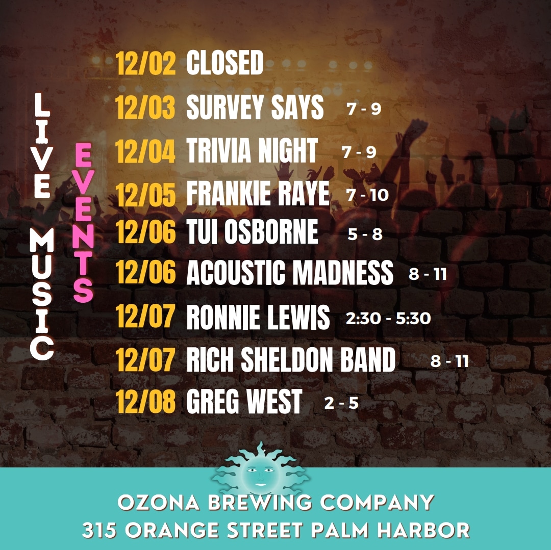 Upcoming Events - Ozona Brewing Company